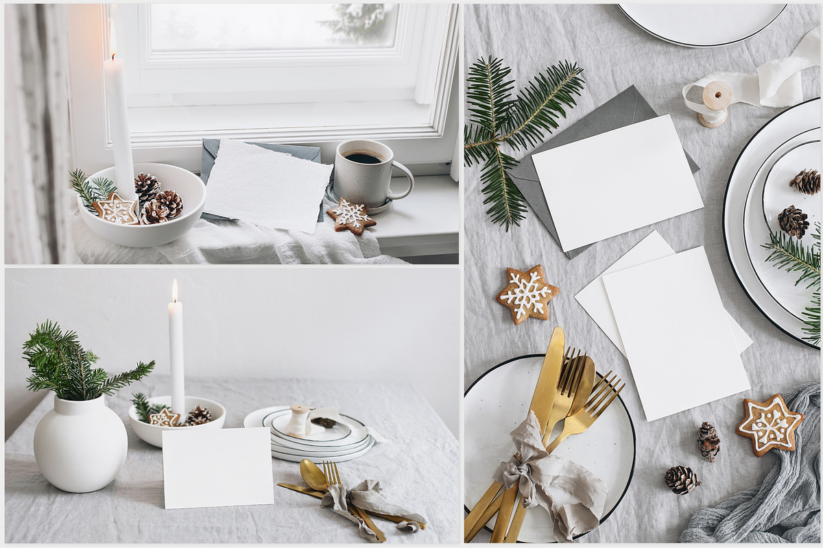 20 Gingerbread Christmas mockups, a Print Template by Tabita's shop