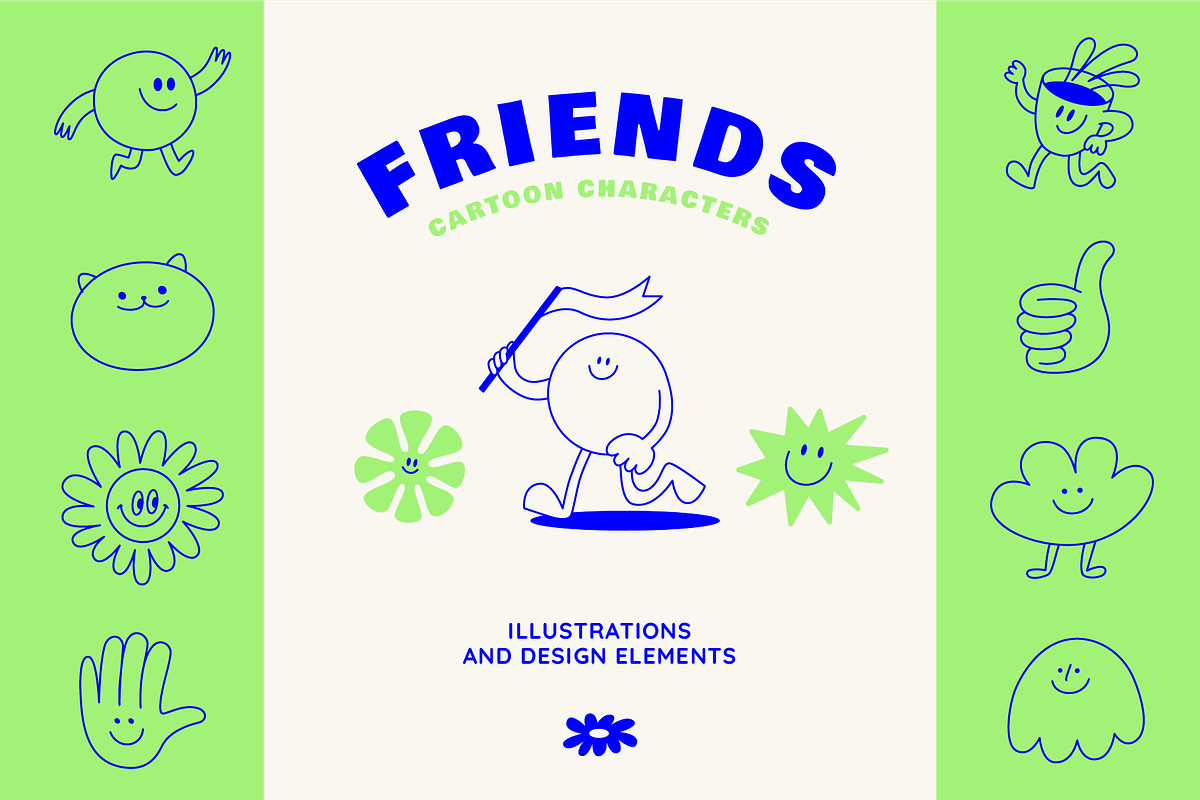 Cartoon characters, logos and icons, an Object Graphic by venimo