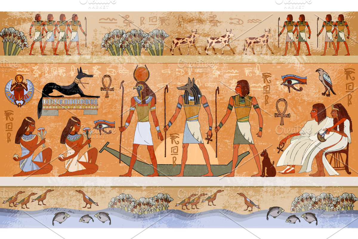 Ancient Egypt, a Background Graphic by Matrioshka