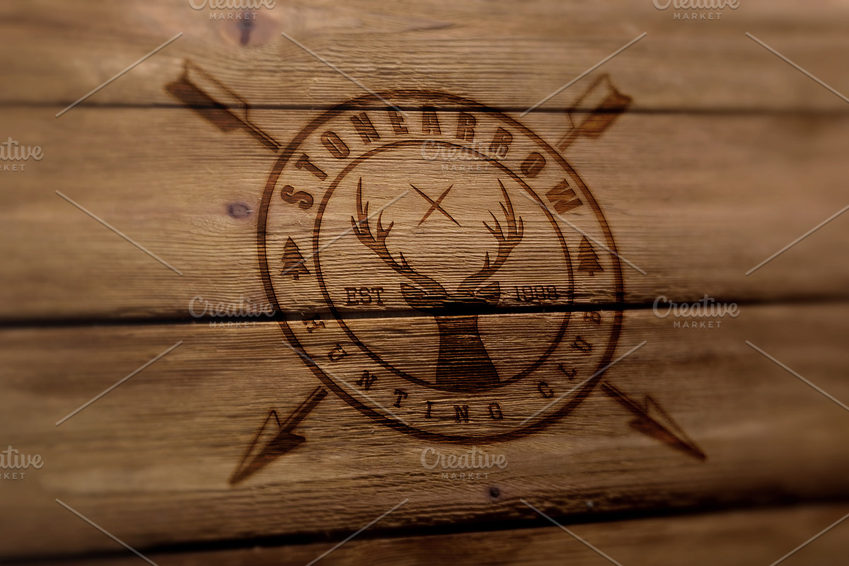 Set of vintage hunting logos, a Branding & Logo Template by AkimD ...
