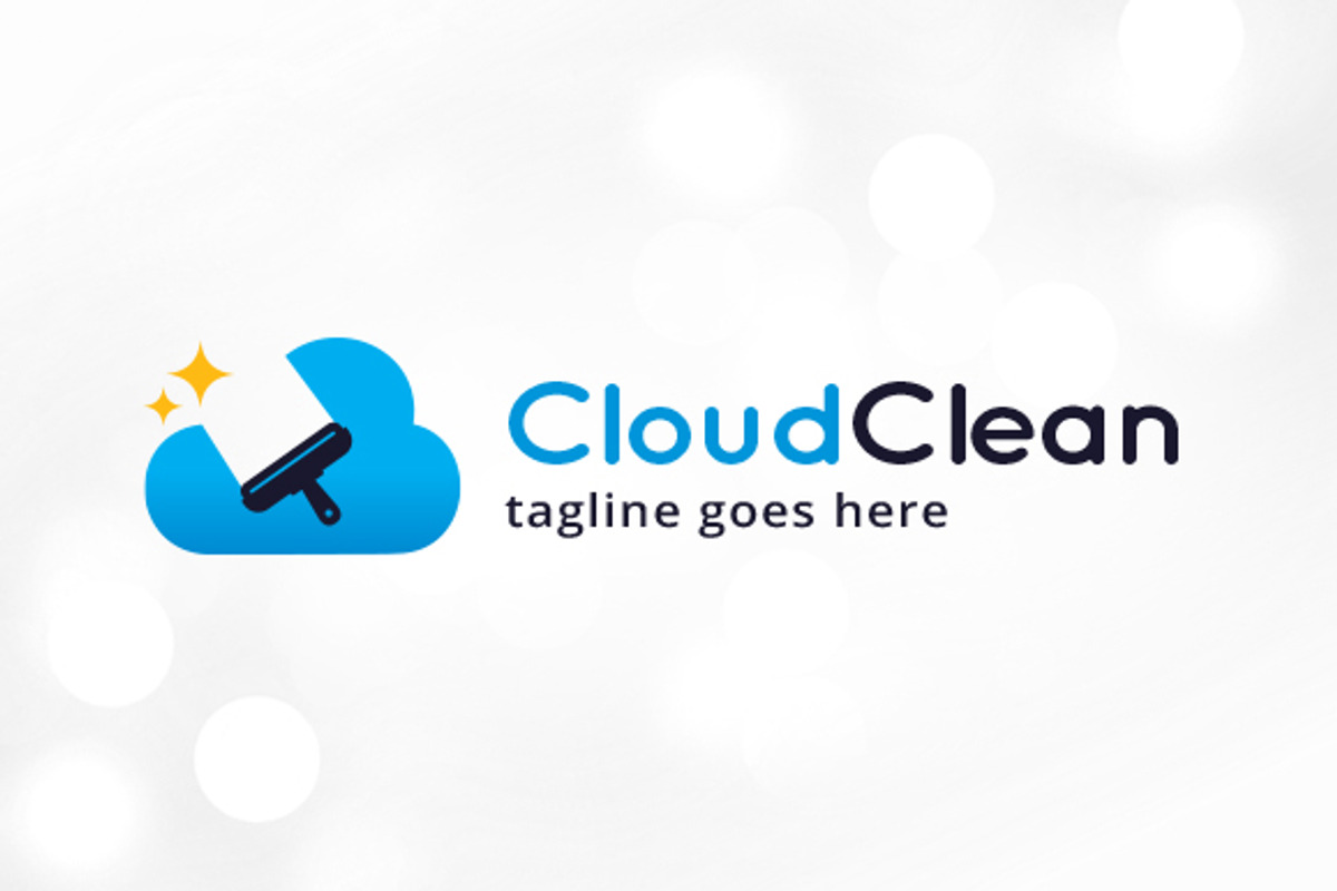 Cloud Clean Logo Template, a Branding & Logo Template by gunaonedesign