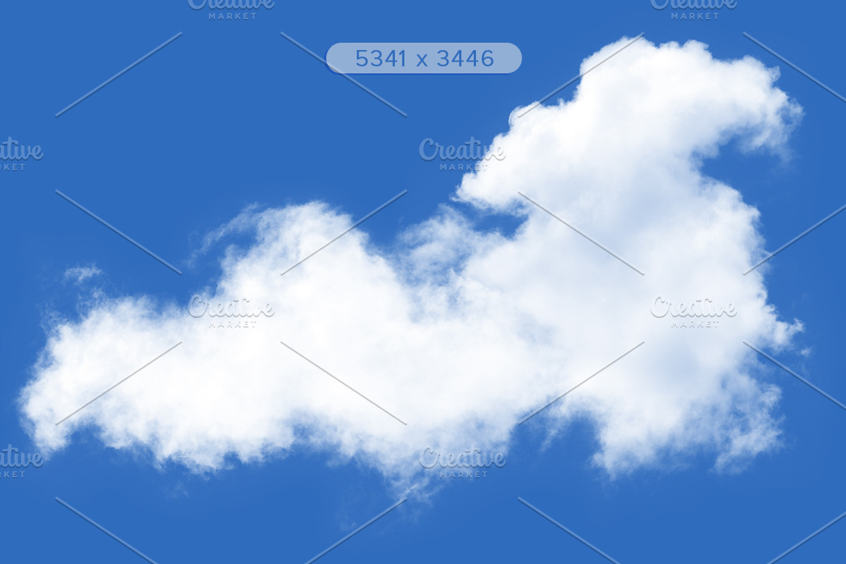 Clouds Isolated 2.0, an Object Graphic by pixelworkz