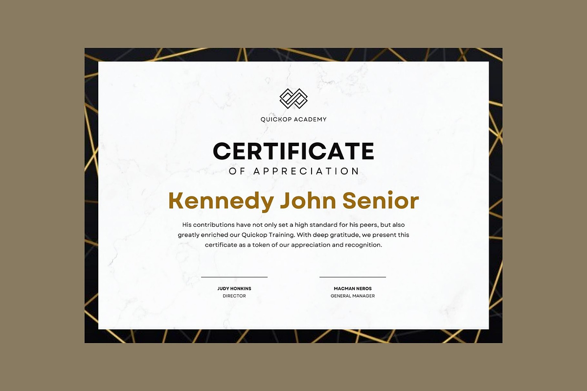 Certificate Canva Design Template, a Branding & Logo Template by MK ...