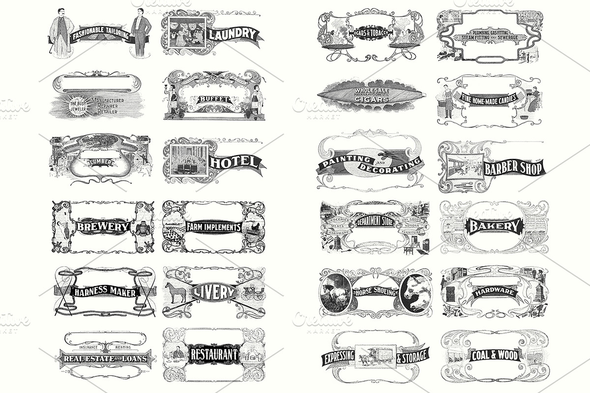 Electrotype Trade Cuts, an Animal Illustration by Blue Line Design