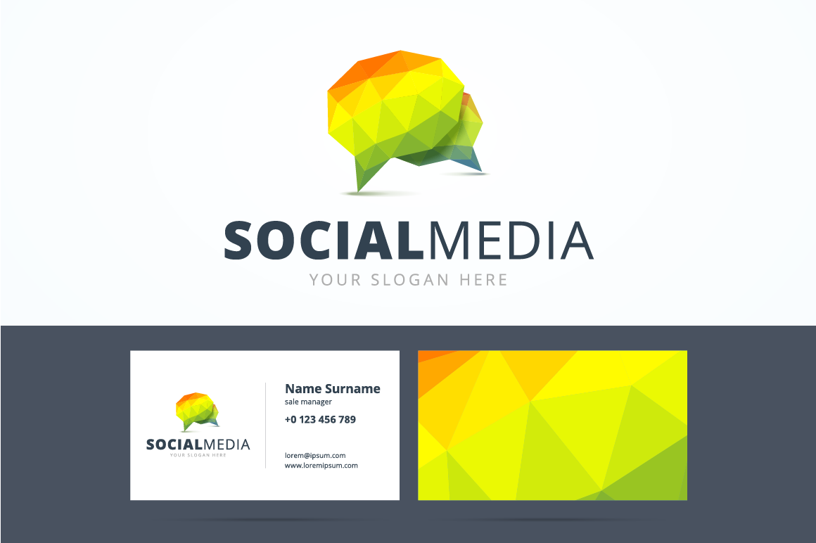 Social media logo, a Branding & Logo Template by zaniman