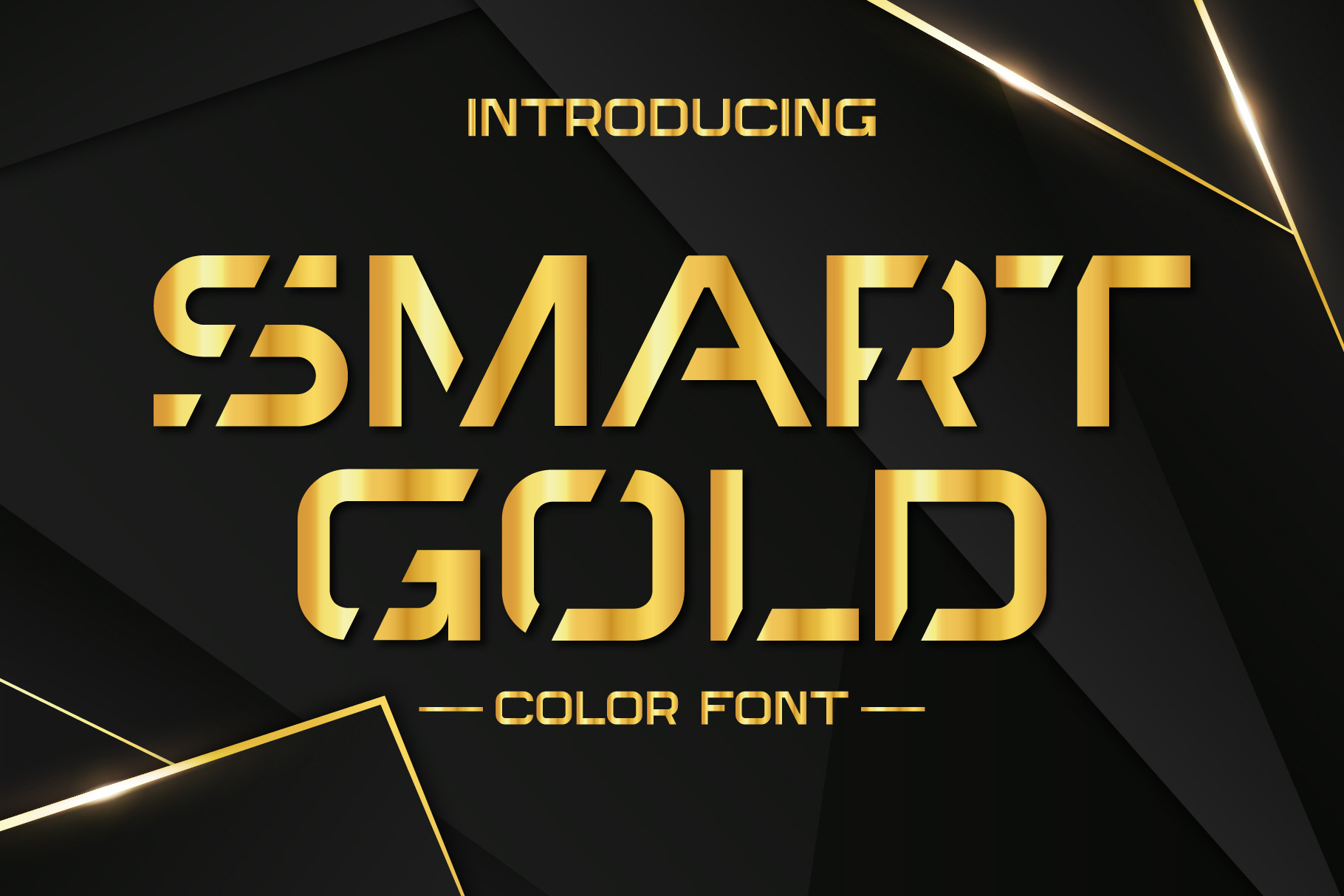 Smart Gold Color Fonts, a Serif Font by Fox7 By Rattana | Creative Market