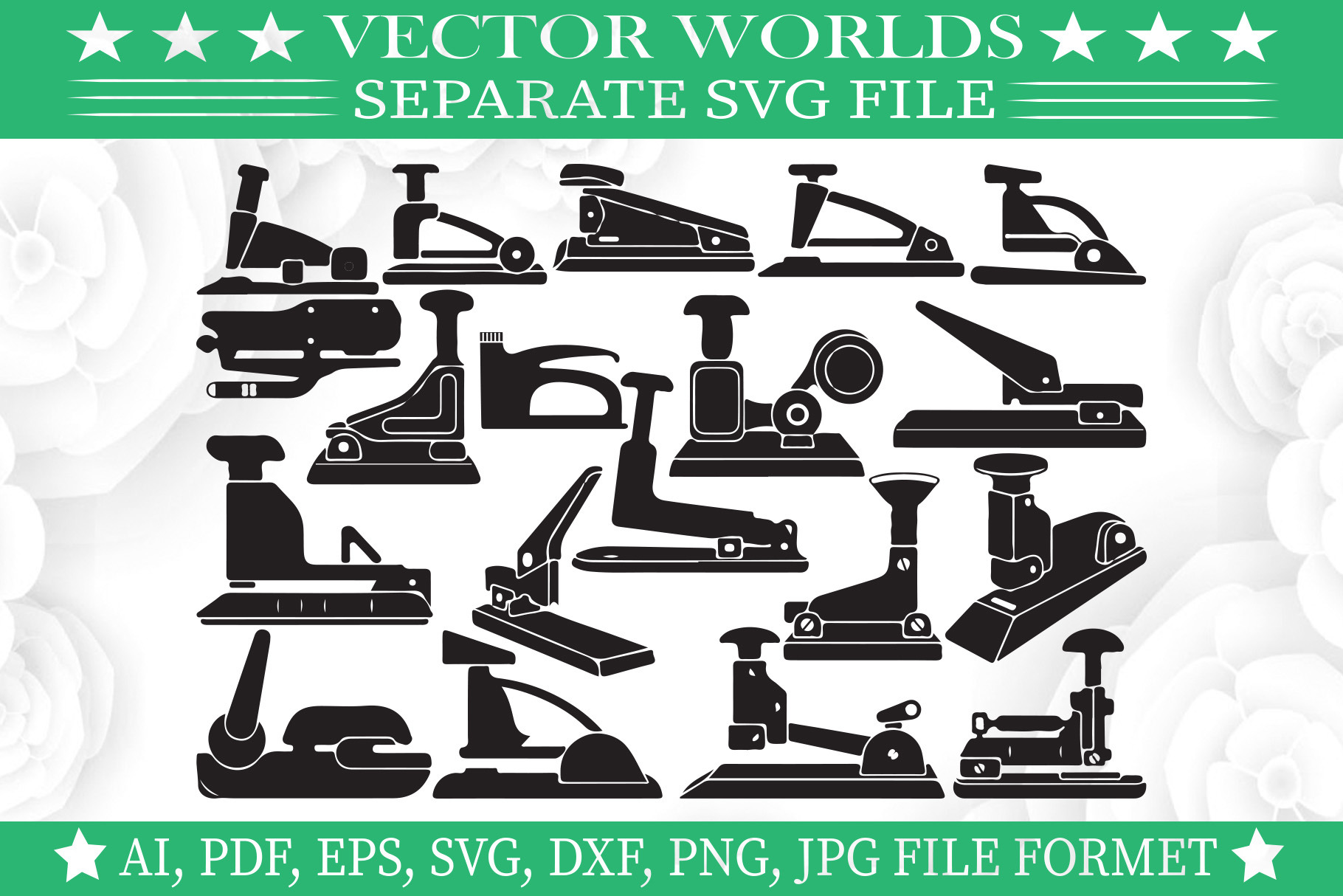 Stapler SVG, Work, Staplers SVG, an Object Graphic by VectorWorlds