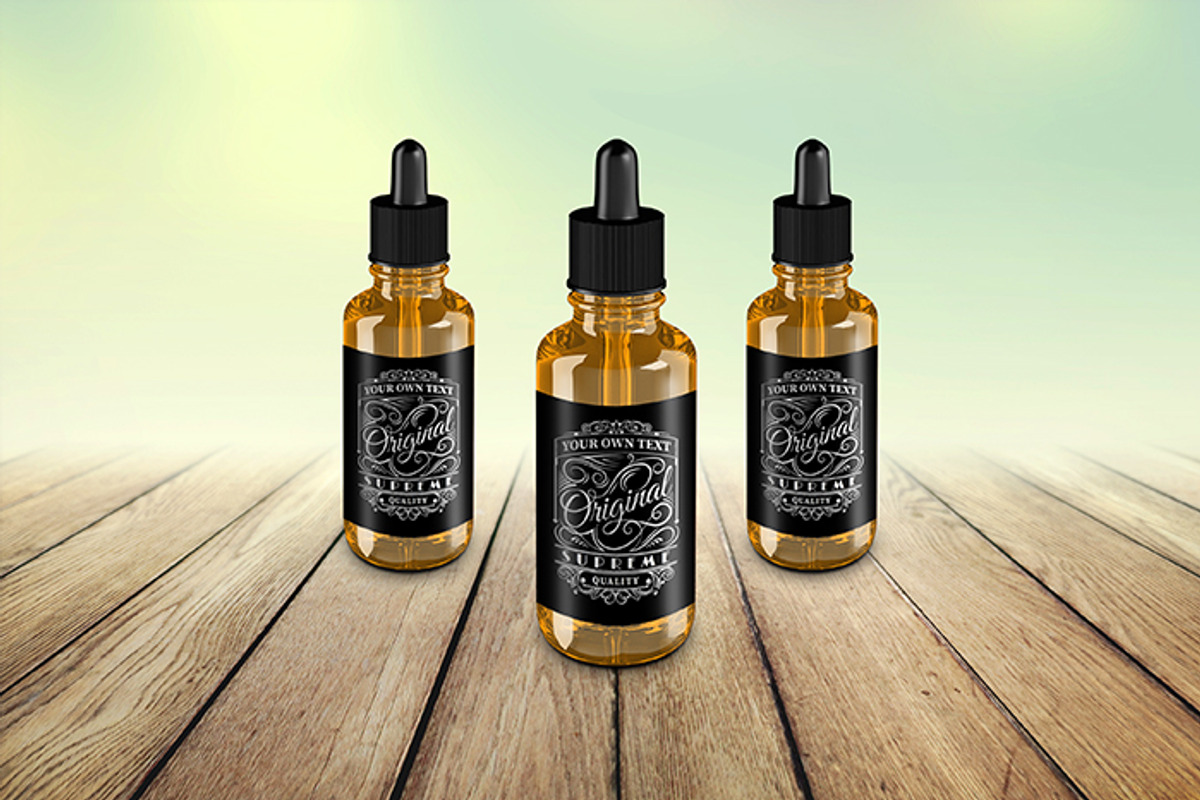 Dropper Bottle Vape Box MockUp, a Cups & Container Mockup by shaman