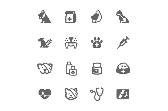Simple pet vet icons, an Icon by Davooda