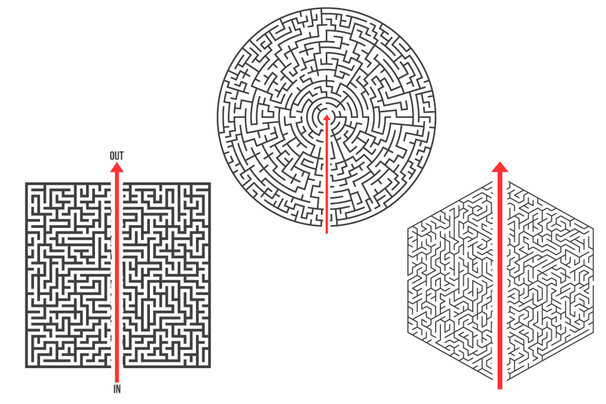 Vector Maze Puzzle Game Pack, a Work Illustration by RaZZeRs