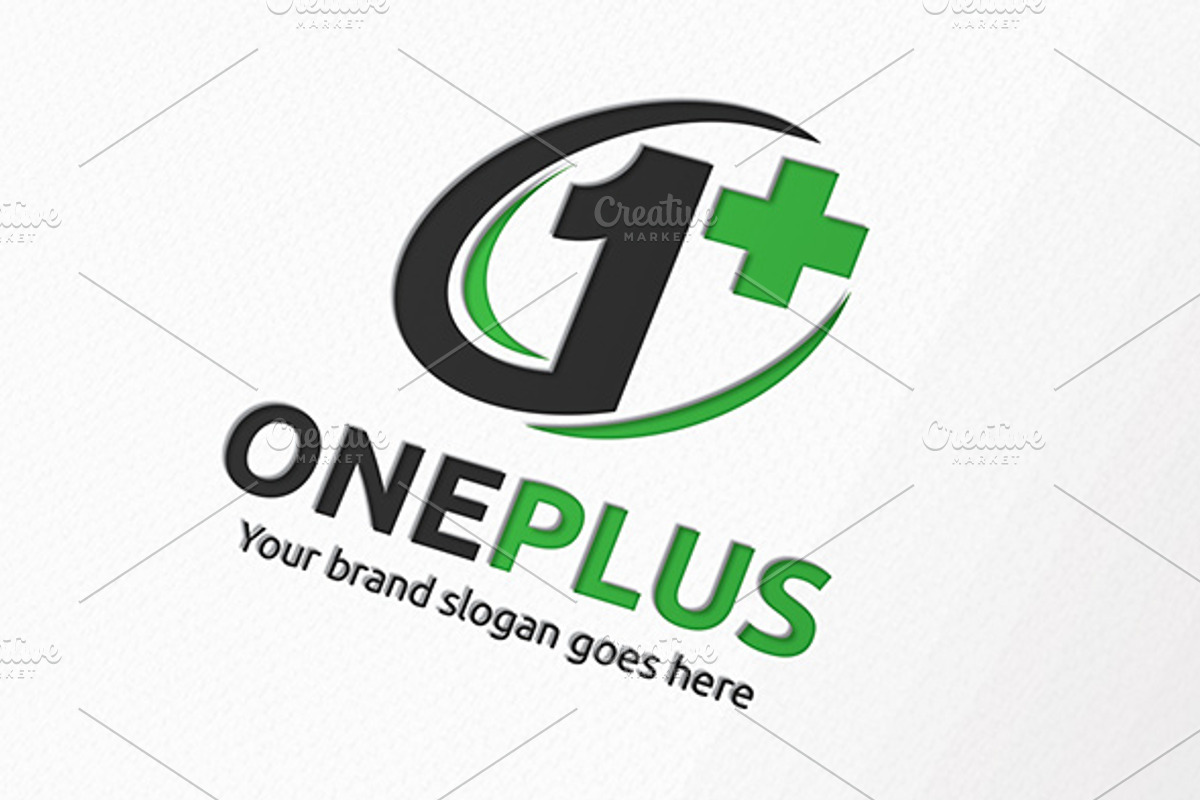 Number One Plus Logo, a Branding & Logo Template by WheelieMonkey ...