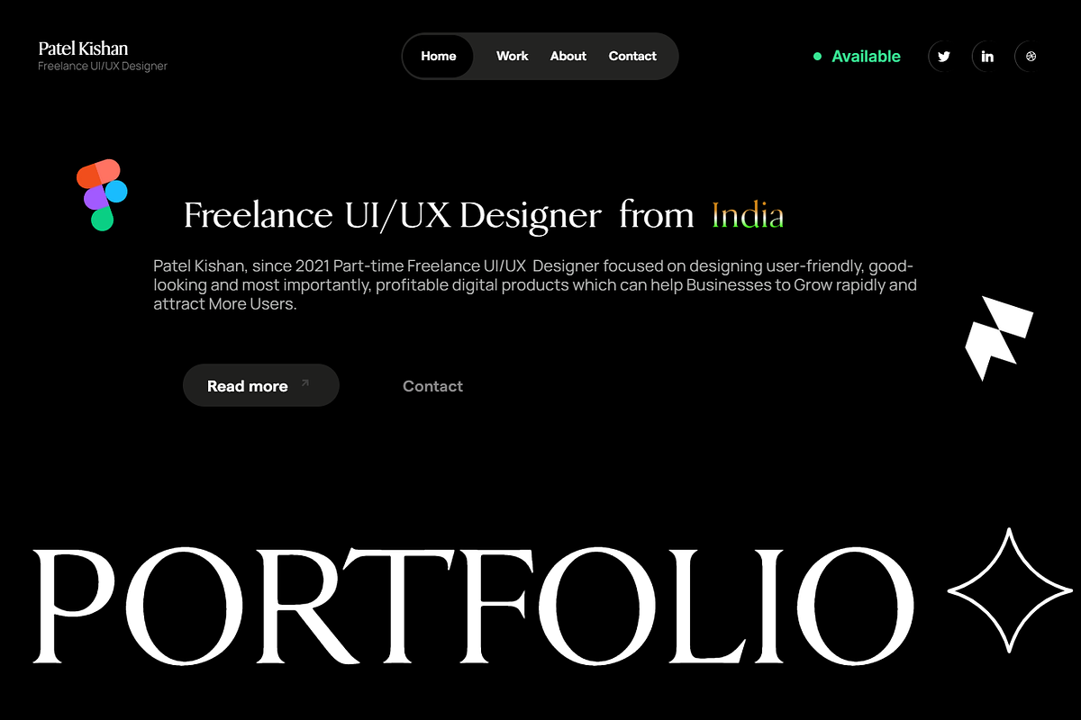Fully Animated Portfolio Website