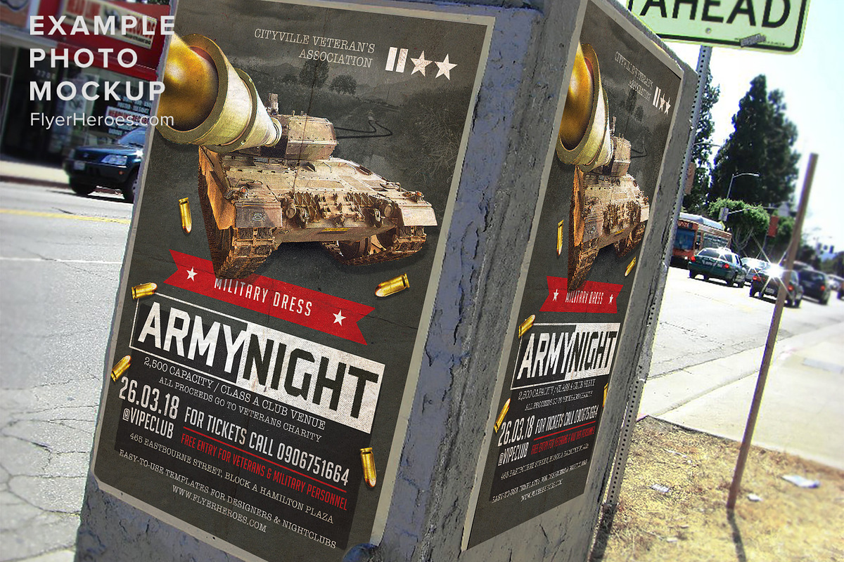 Army Night Flyer Template, a Flyer Template by FlyerHeroes