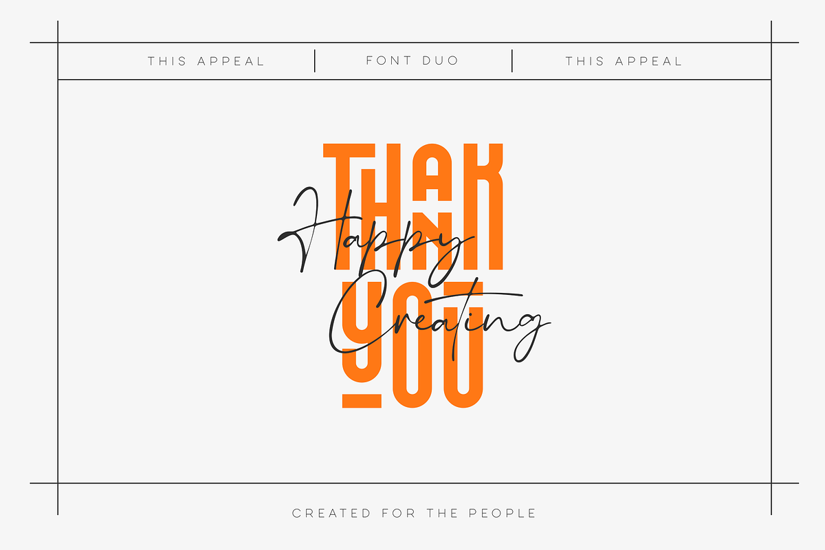 This Appeal - creative font duo