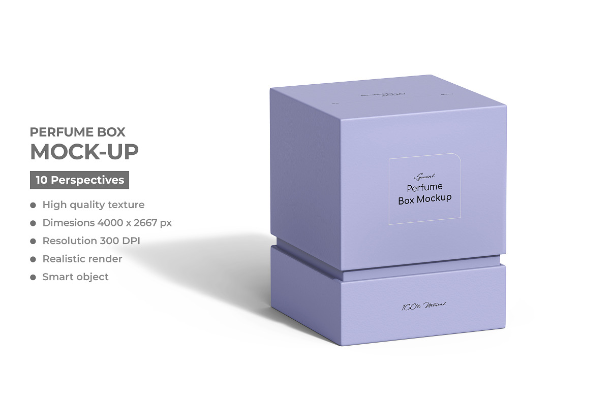 Custom Perfume Box Packaging Mockup, a Packaging Mockup by Ram Studio