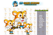 Tiger 2D Game Sprites, an Illustration by DionArtworks | Creative Market