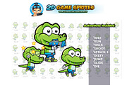 Crocodile 2D Game Sprites, an Animal Illustration by DionArtworks ...