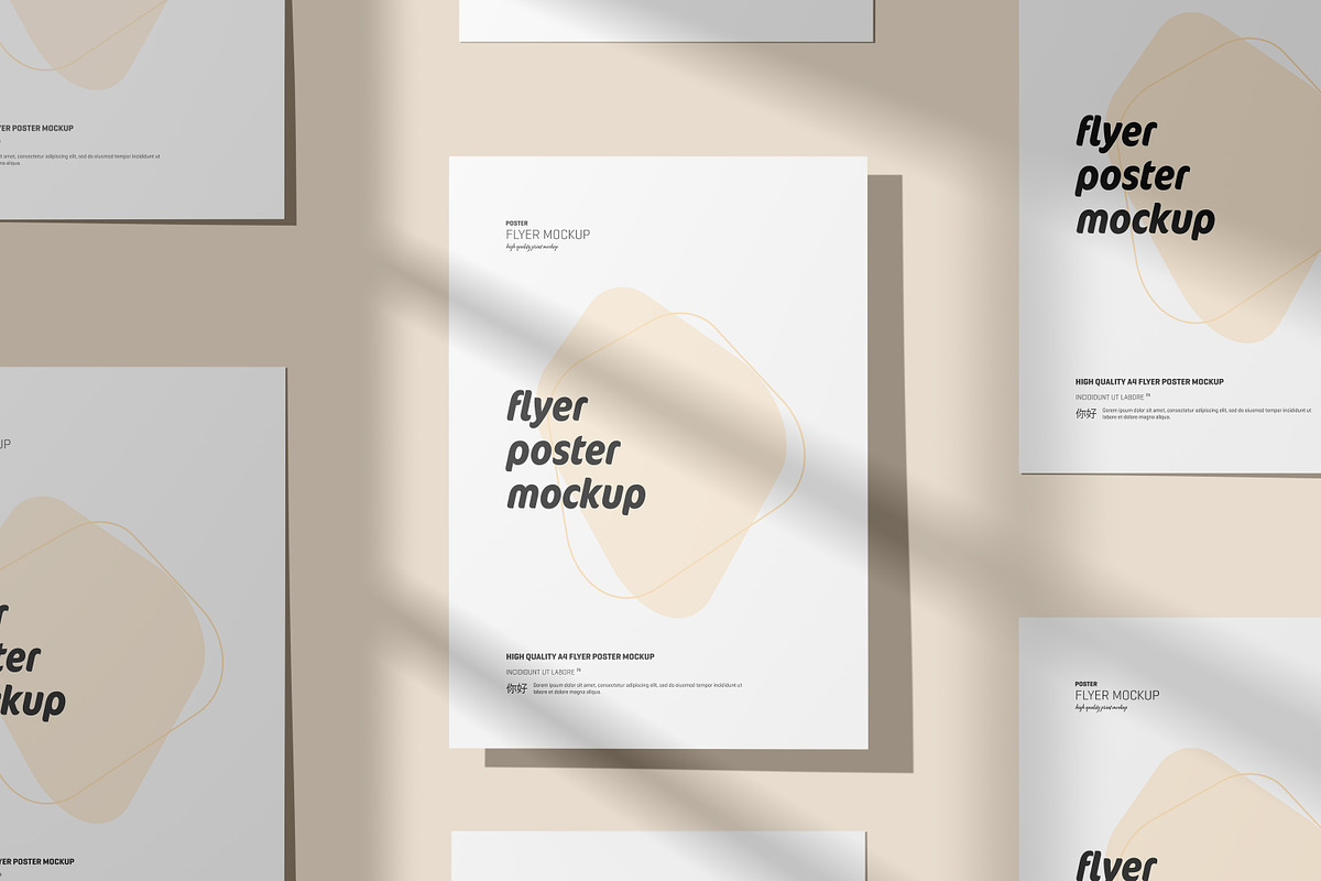 Flyer / Poster Mockups, a Product Mockup by Toasin Studio