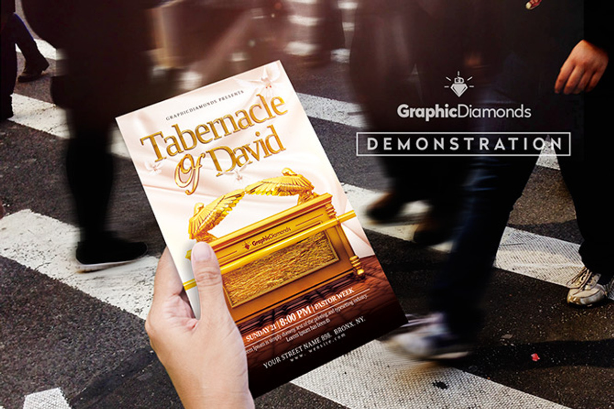 Tabernacle of David Church Flyer PSD, a Flyer Template by GraphicDiamonds