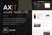 Axit - Axure Adaptive Views Template, a Landing Page Template by Axure Themes