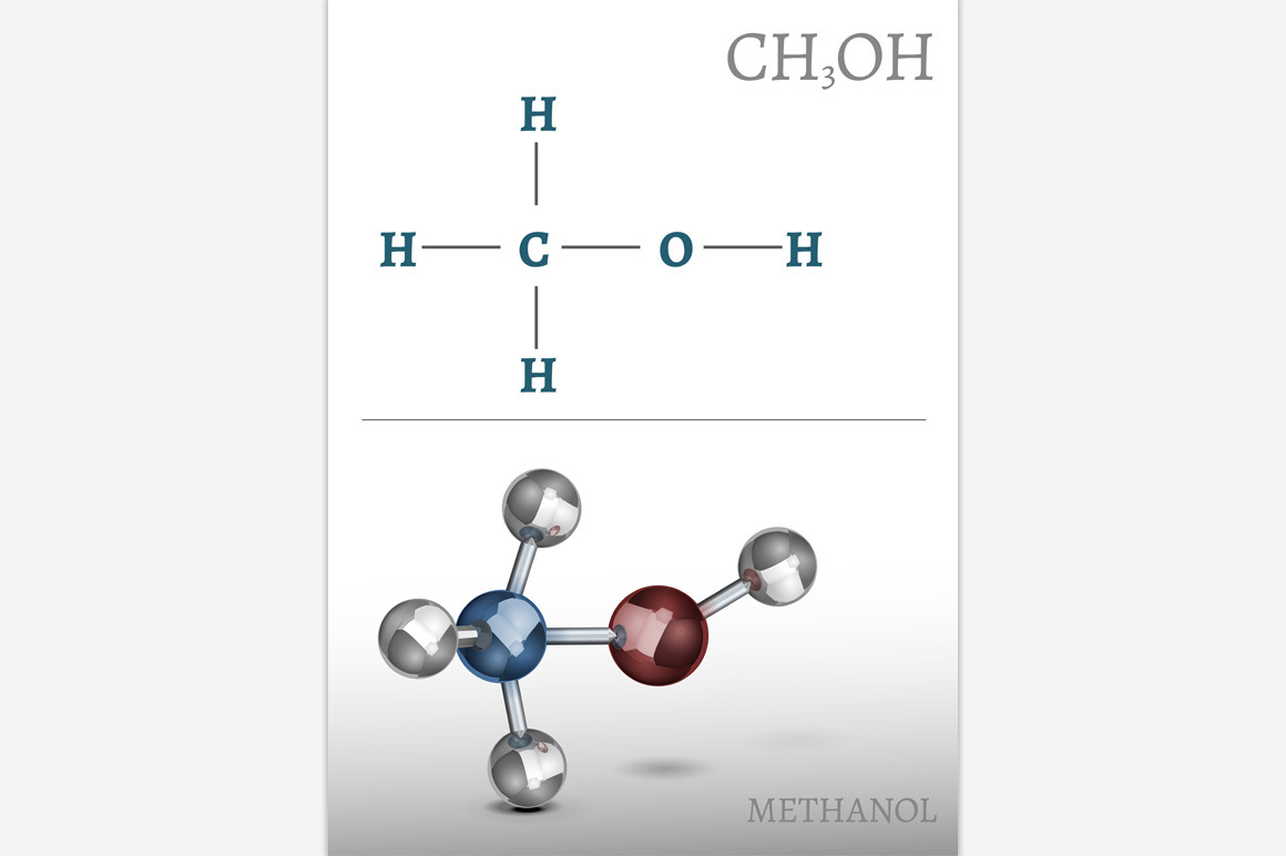 Methanol Molecule Image | Education Illustrations ~ Creative Market