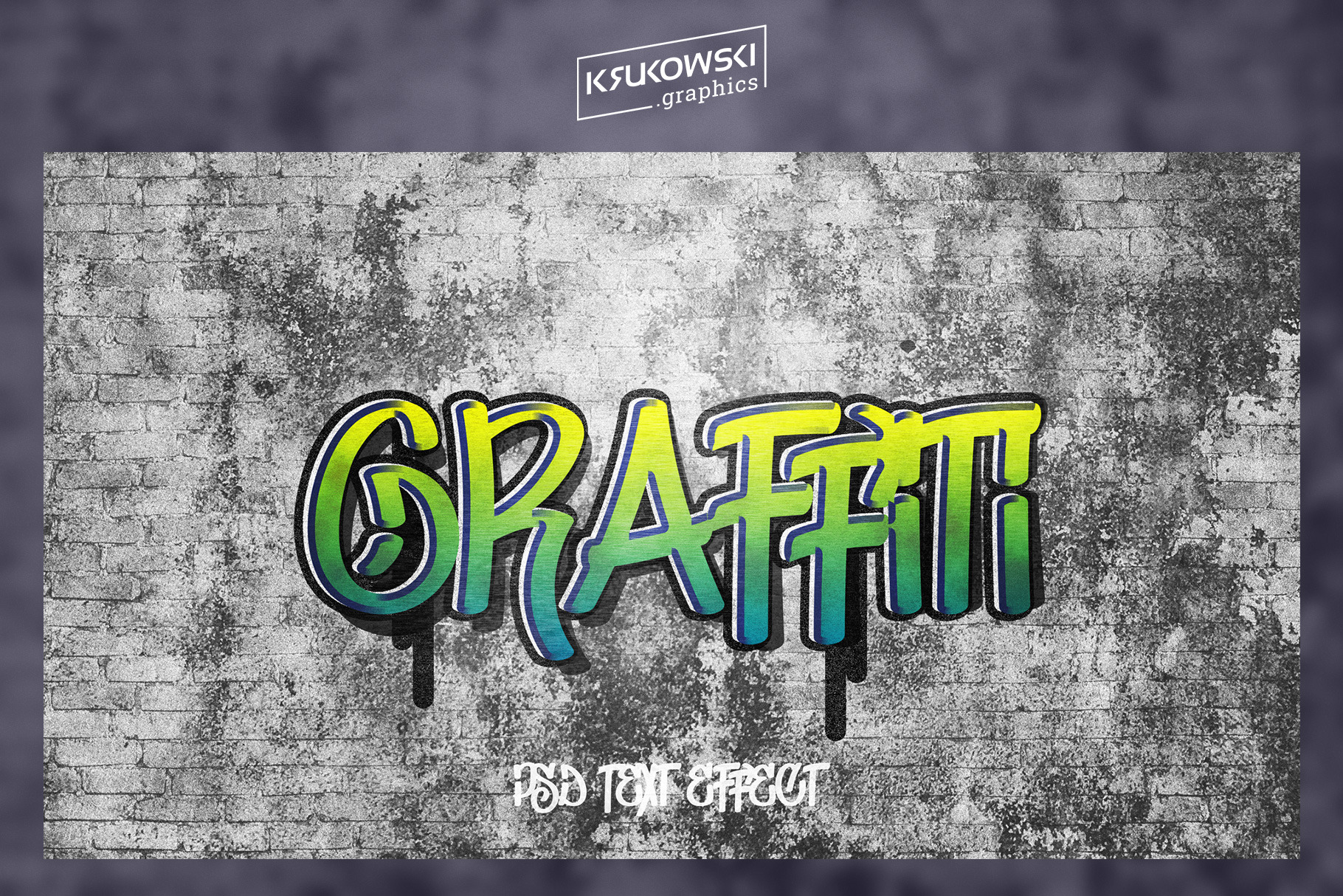 Graffiti Text Effects for Photoshop, a Layer Style Add-On by Krukowski ...