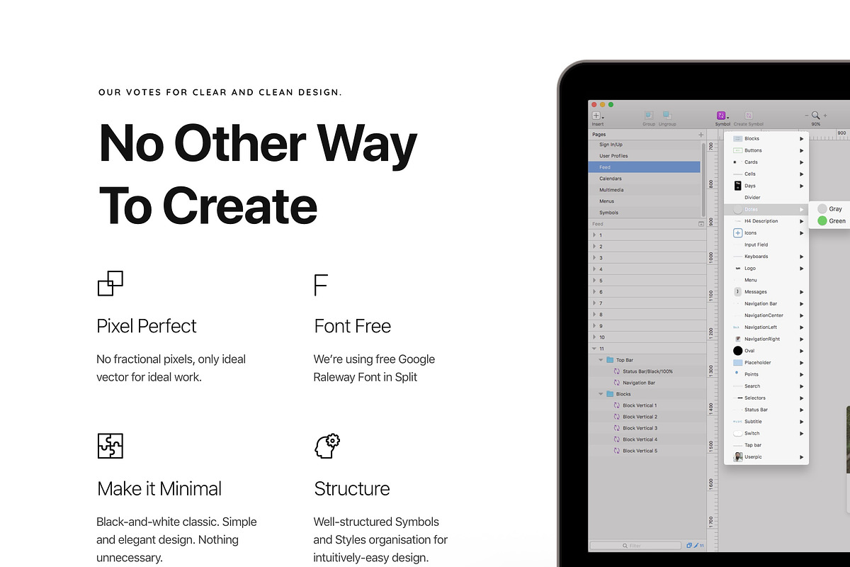 Split iOS UI Kit, an UI Kit Template by Craftwork