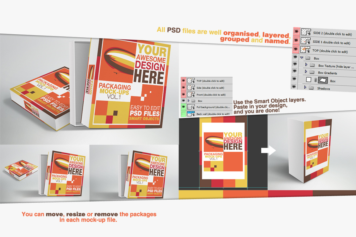 Packaging Mock-ups, a Packaging Mockup by Graphicdome