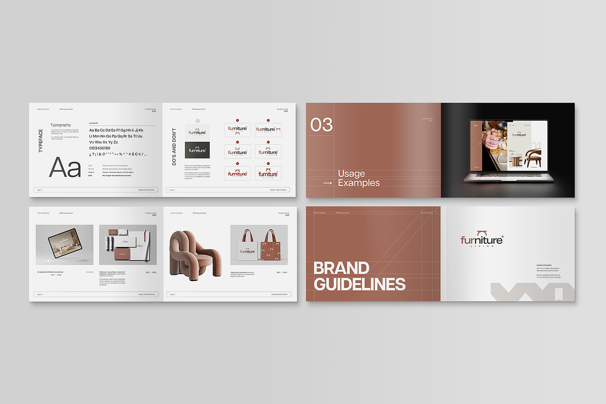 Brand Guidelines Template, a Brochure Template by BrandPacks | Creative Market
