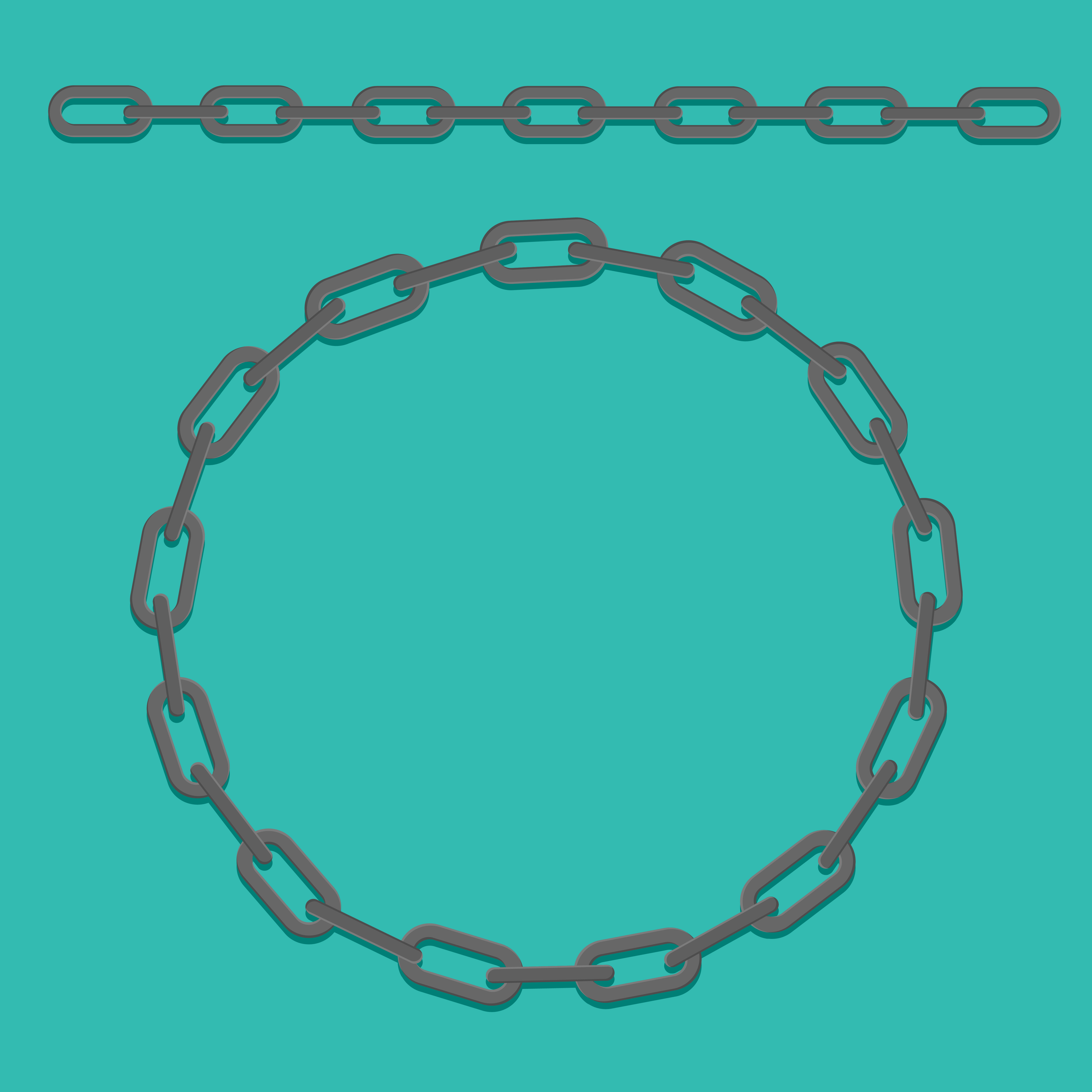 Chain frame. Vector icon, an Object Illustration by Drum-magic ...