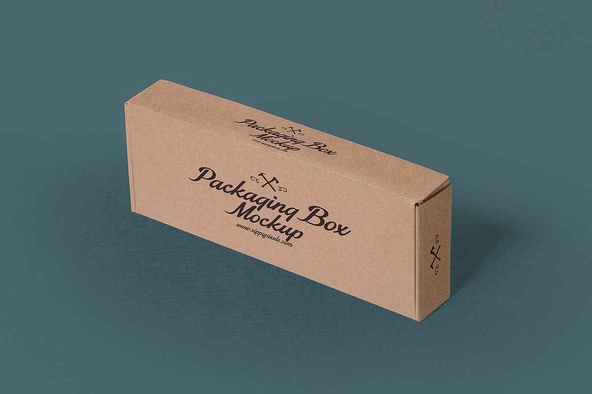 Rectangular Packaging Box Mockups, a Packaging Mockup by ZippyPixels