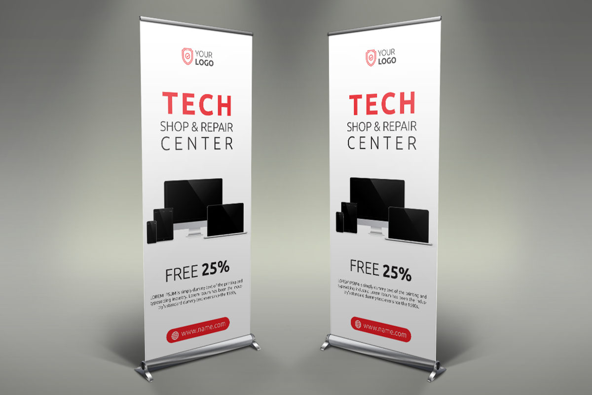 Tech Roll Up Banner, a Presentation Template by UNIK Agency