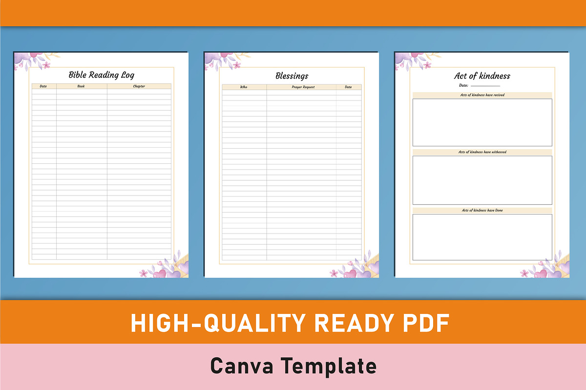 Editable Prayer Journal Canva