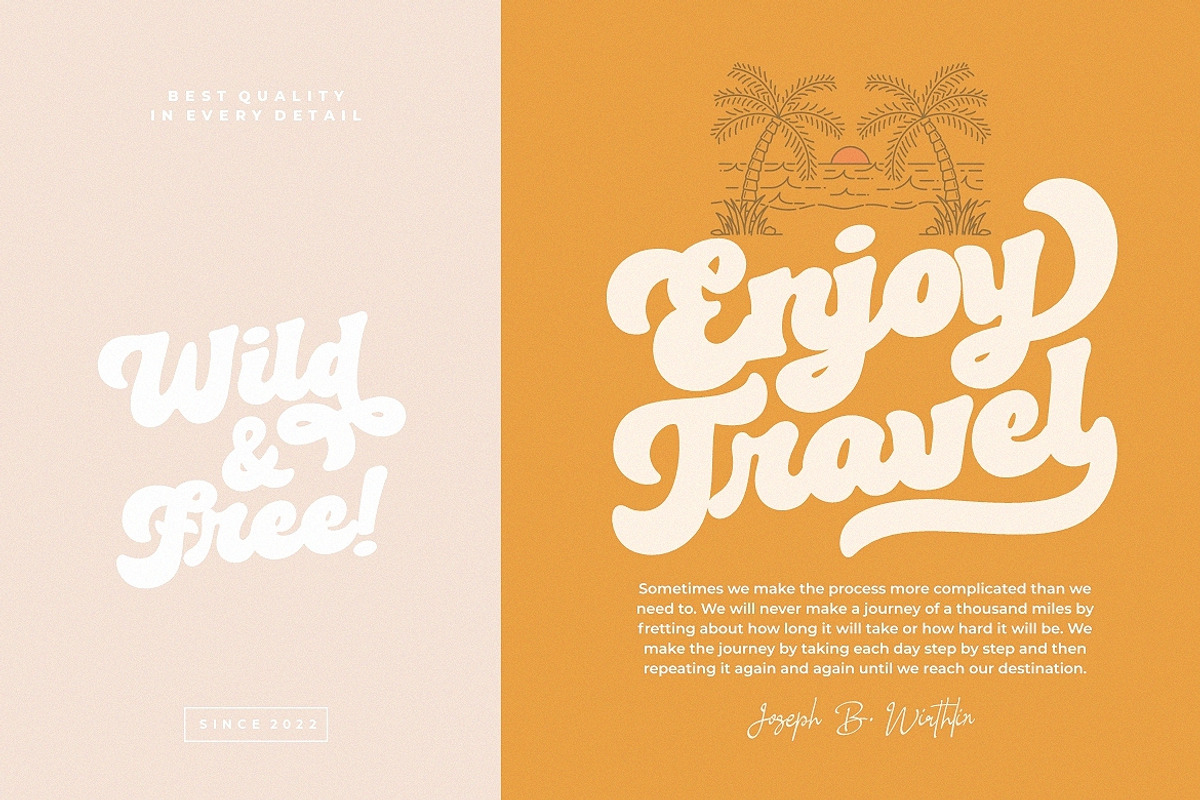 Happy Monday - Retro Groovy Fonts, a Sans Serif Font by HansCo Studio