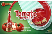 tomato ketchup ad | Food Illustrations ~ Creative Market