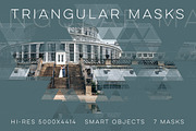 7 Triangular Photoshop Masks + Demo, a Texture Graphic by lissius