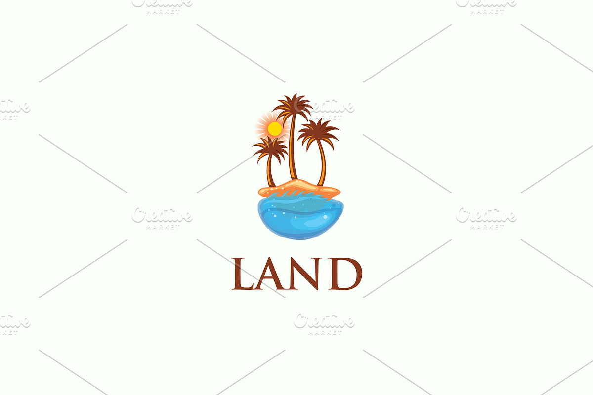 Land Logo, a Branding & Logo Template by Maraz Logo