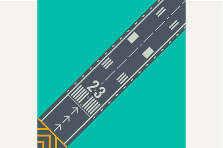Airport runways | Transportation Illustrations ~ Creative Market