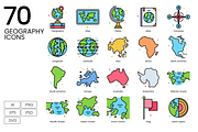70 Geography Icons | Vivid | Icons ~ Creative Market