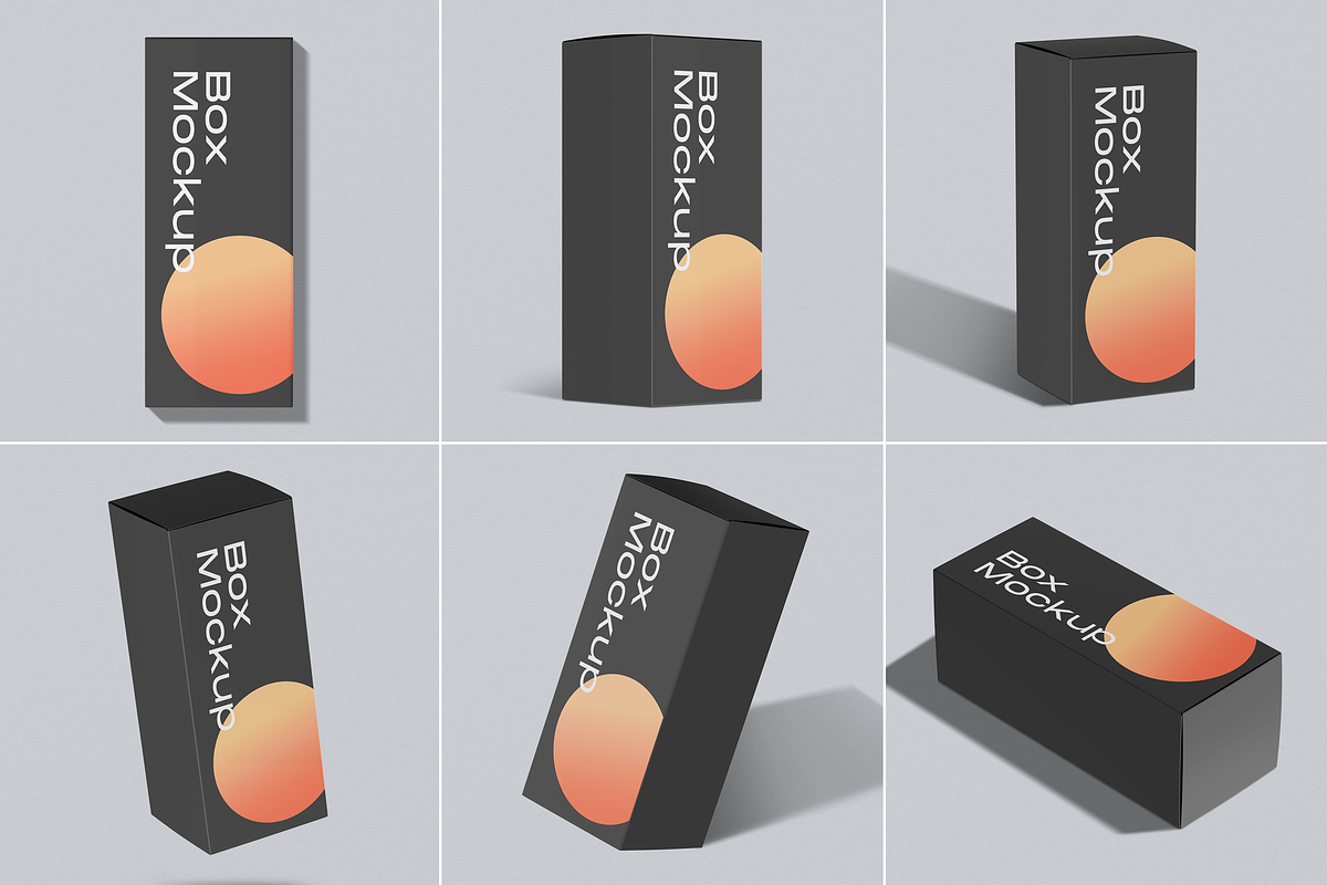 Black Box Mockup, a Packaging Mockup by Mockupdaddy