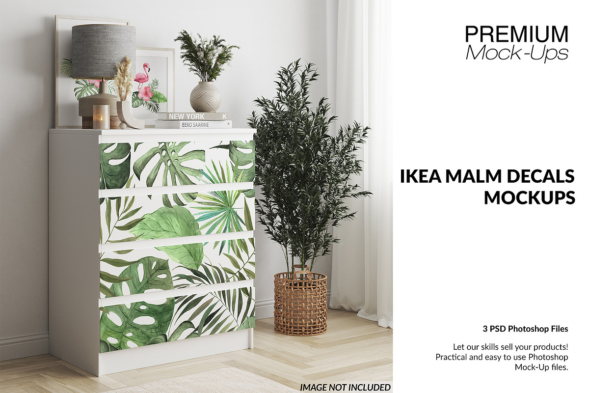 Ikea MALM Decals Mockups, a Product Mockup by mock-ups