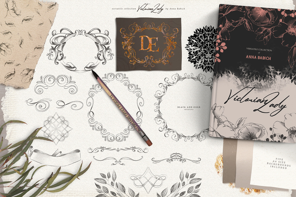 Victorian Lady Versatile Collection, a Decorative Illustration by Anna ...