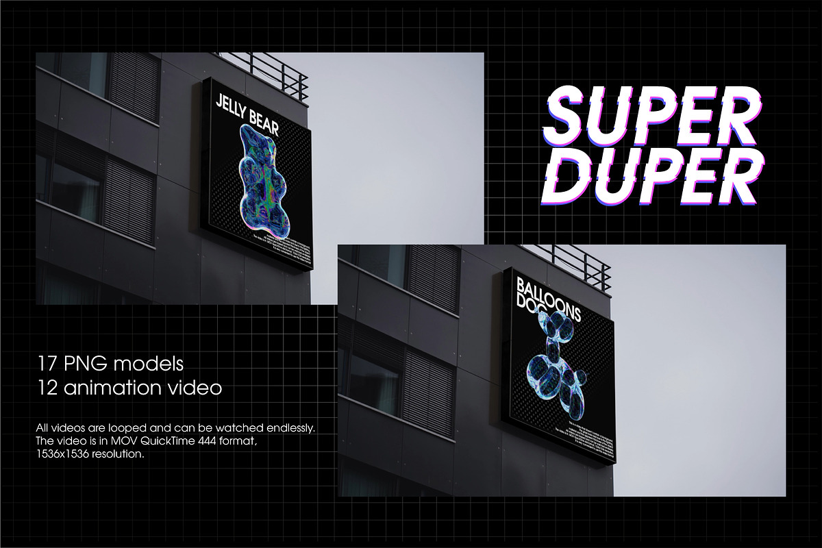 Super Duper 3d models and animation