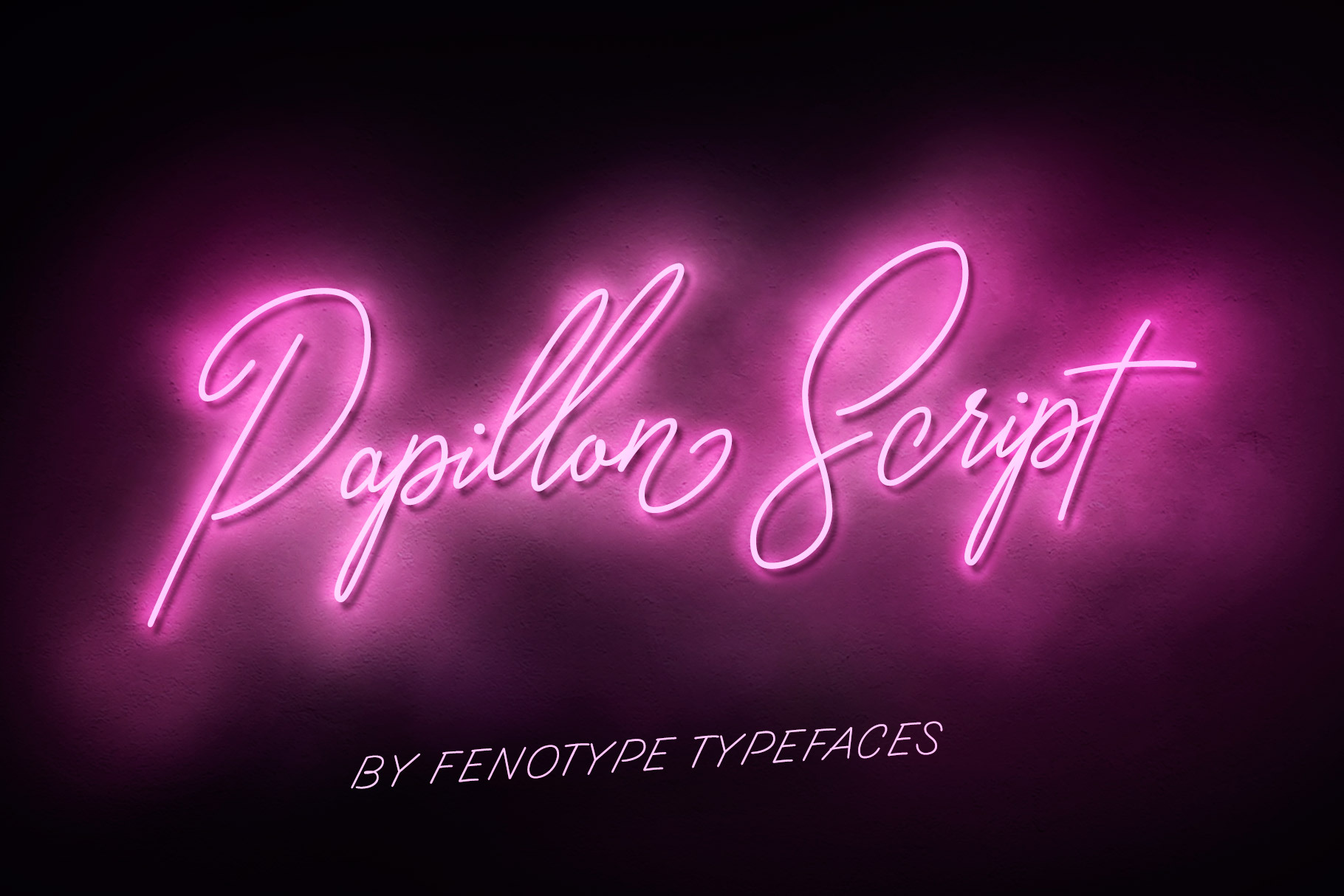 Papillon Signature Style Script, a Script Font by Fenotype
