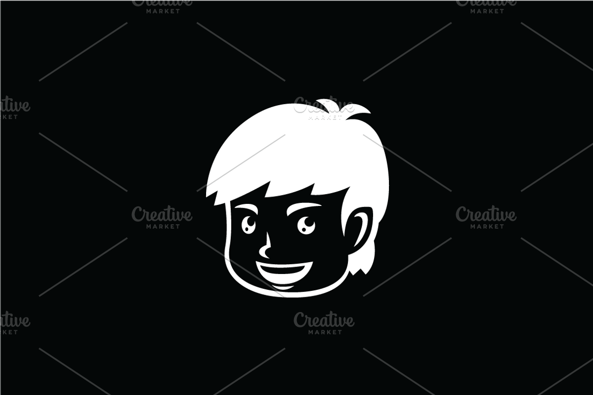 Happy Boy Logo Template, a Branding & Logo Template by Heavtryq Design