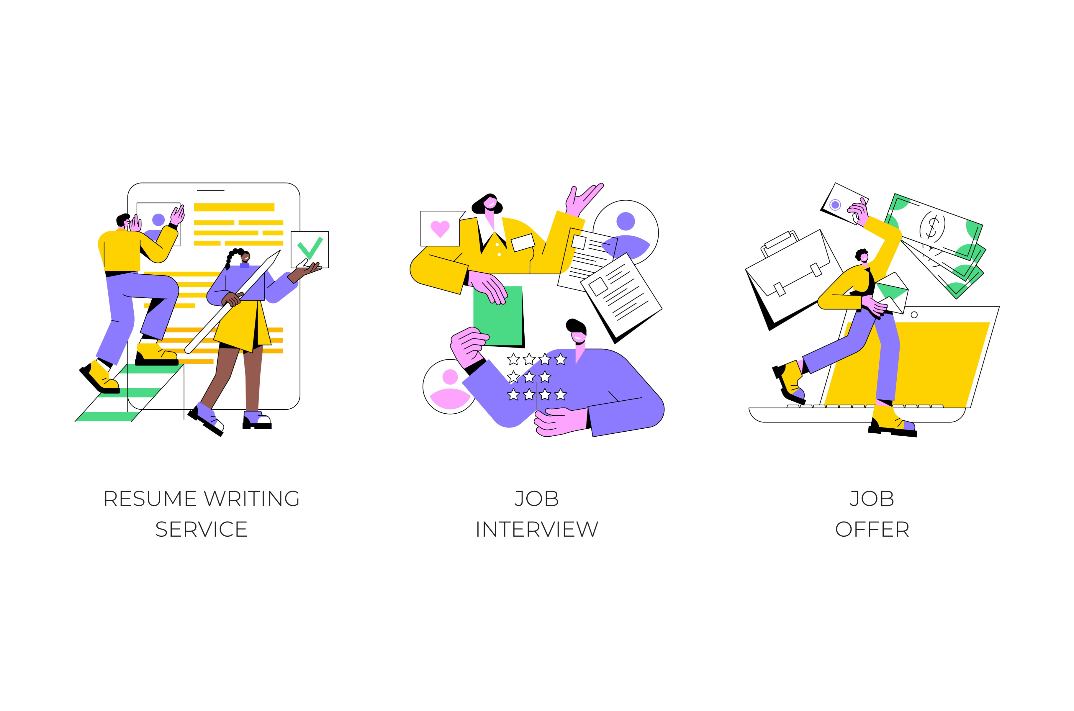 Employment process abstract concept, an Illustration by Visual Generation