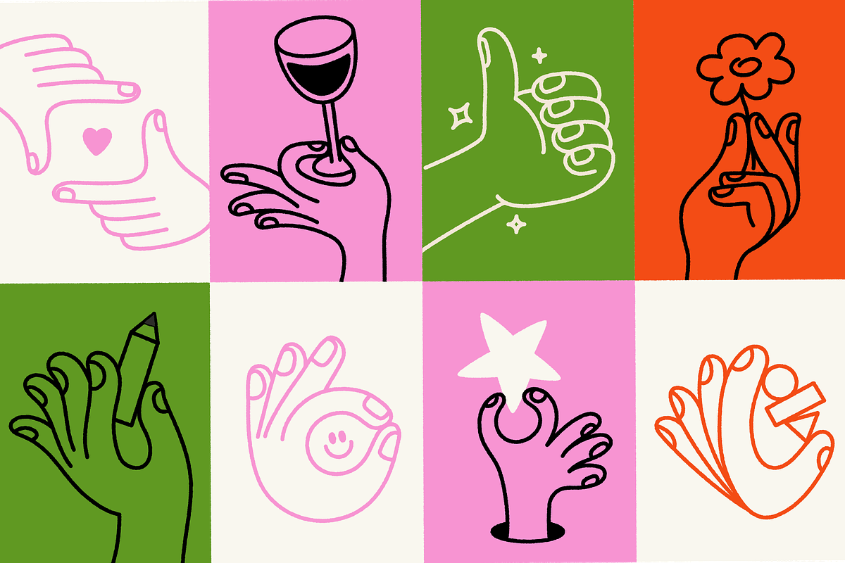 Hands, vector illustrations, an Illustration by venimo