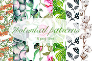 Awesome set of botanical patterns | Illustrations ~ Creative Market