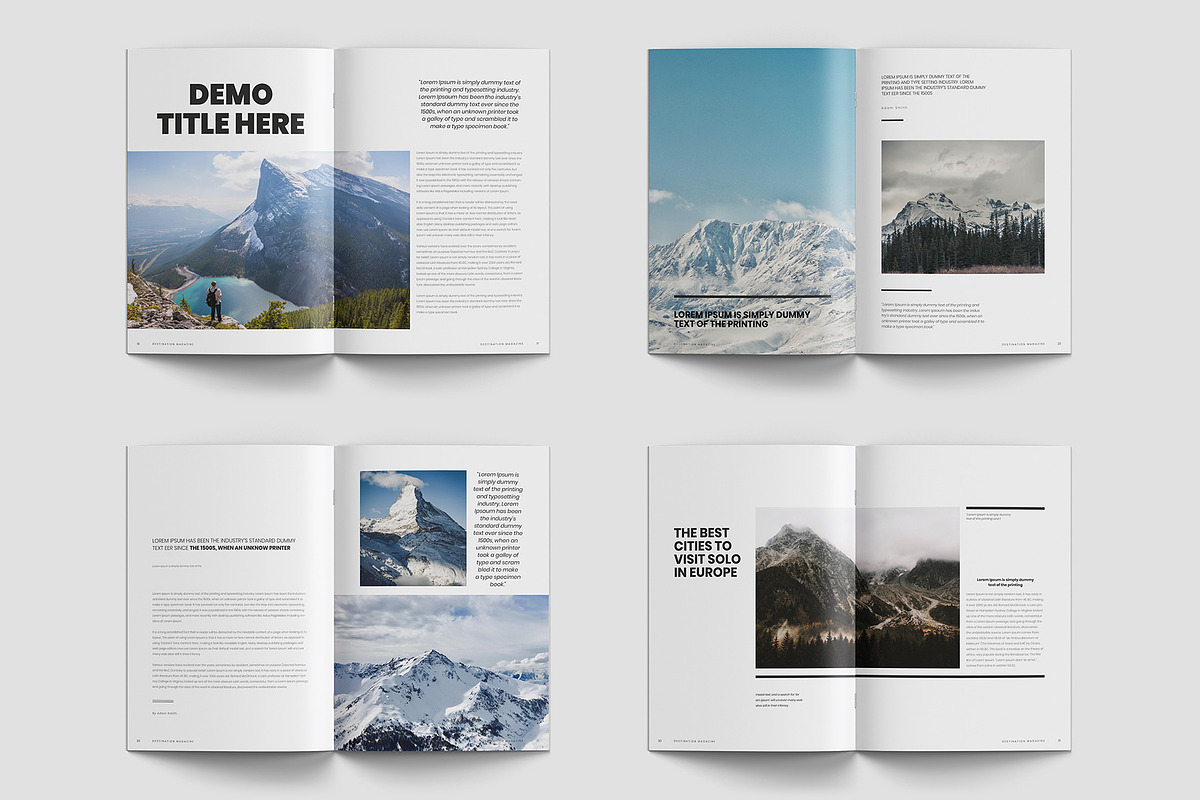 Destination Magazine, a Magazine Template by Amit Debnath