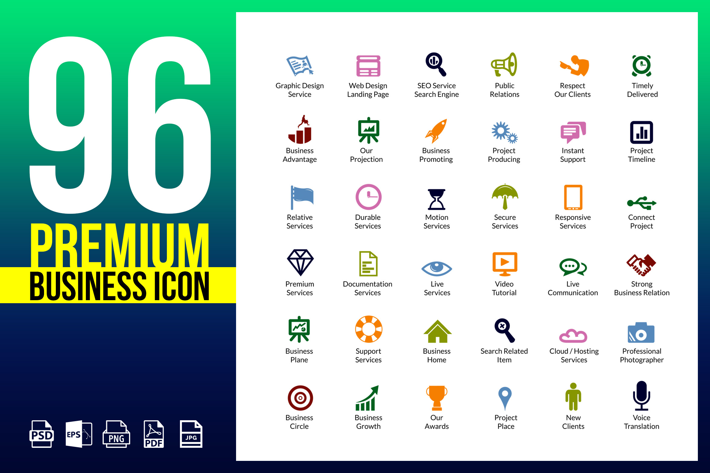 Business Icons Pack | Vector Icon, an Outline Icon by ContestDesign